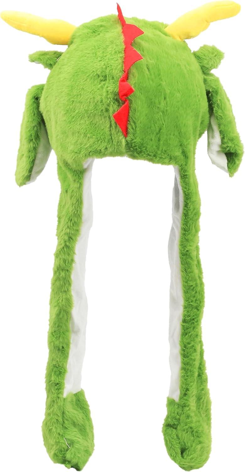 Hopearl Cow Hat With Ears Movable Jumping Pop Up Hat Plush Farm Animal