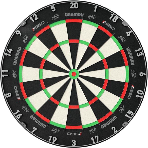 WINMAU Darts Blade 6 Triple Core Carbon Professional PDC Dartboard with ...