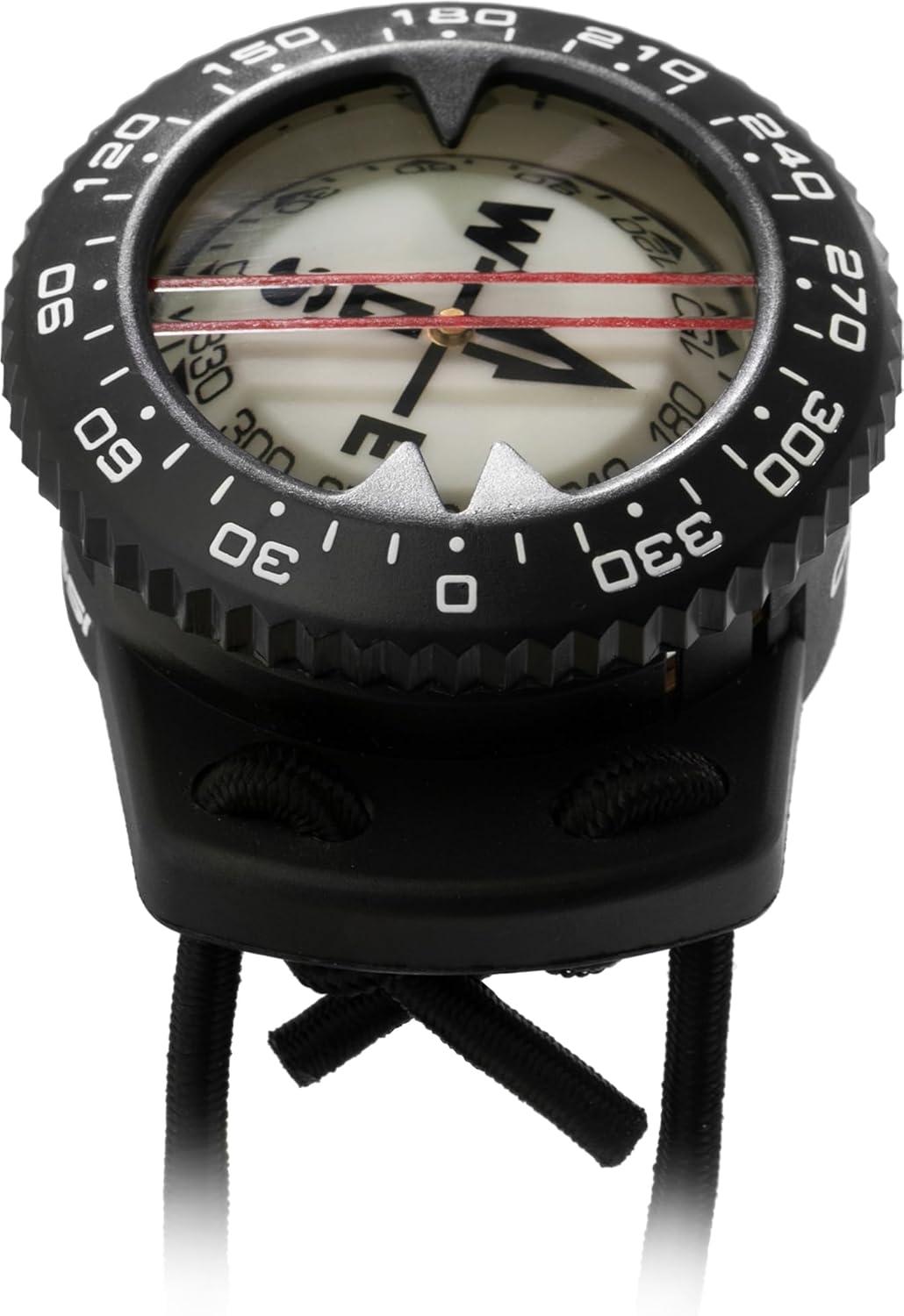 Cressi Compass with Adaptable Bungee Mount for Scuba Diving- Easy to ...