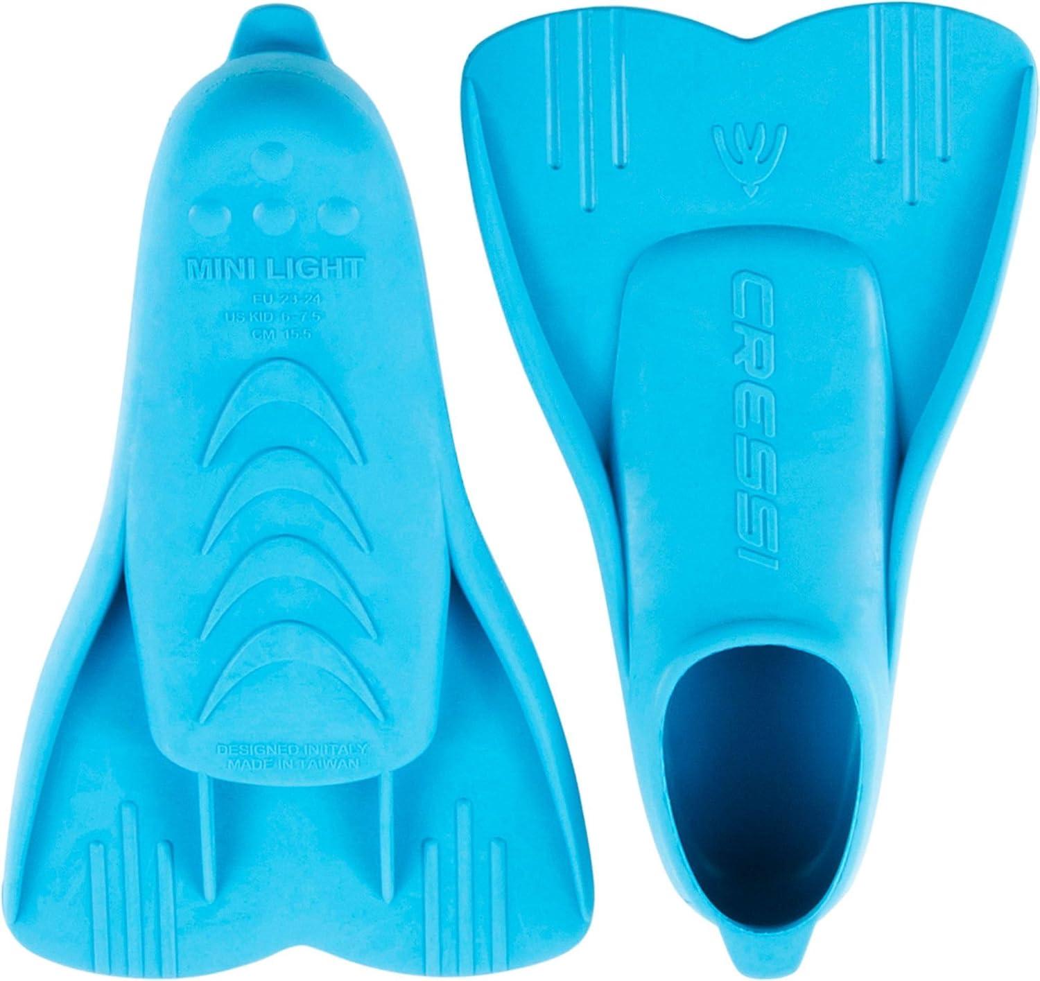 CRESSI DP302125 Snorkeling Fins, Full Foot, Mini Light, Natural Rubber ...