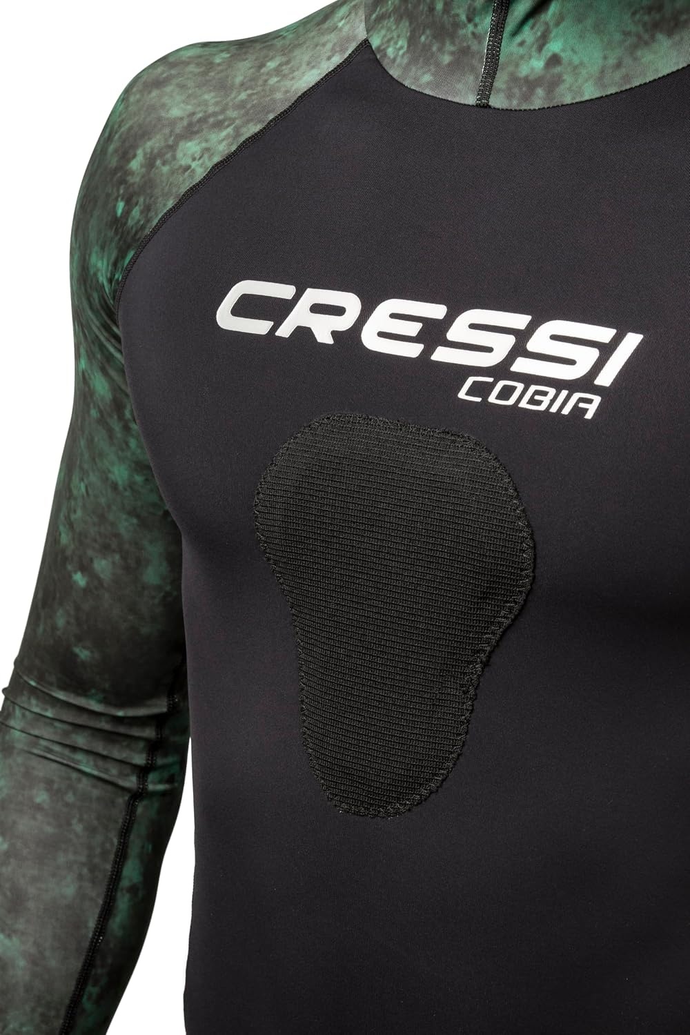 CRESSI Adult Camouflage Hooded Rash Guard – Neoprene Padded Chest ...